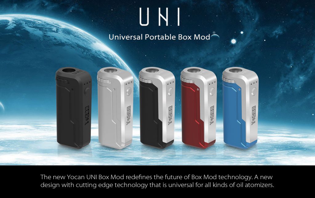 Yocan UNI Patented Design Vape Mod is an Universal Portable Box Mod