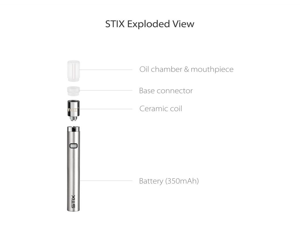 Yocan STIX Starter Vape Pen Kit is a discreet vape pen designed for juice.