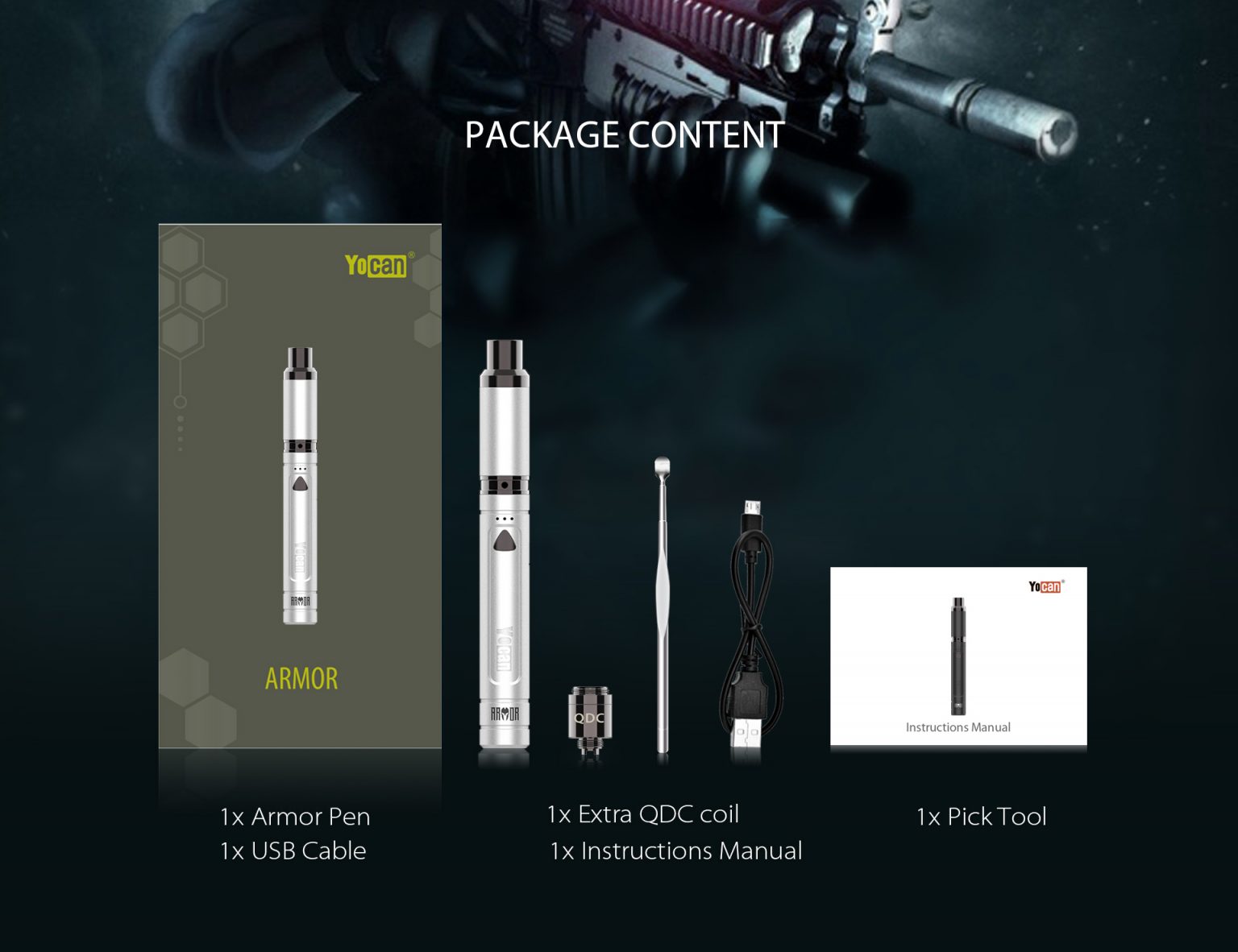 Yocan Armor Ultimate Portable Vaporizer Pen for Concentrate - Yocan®