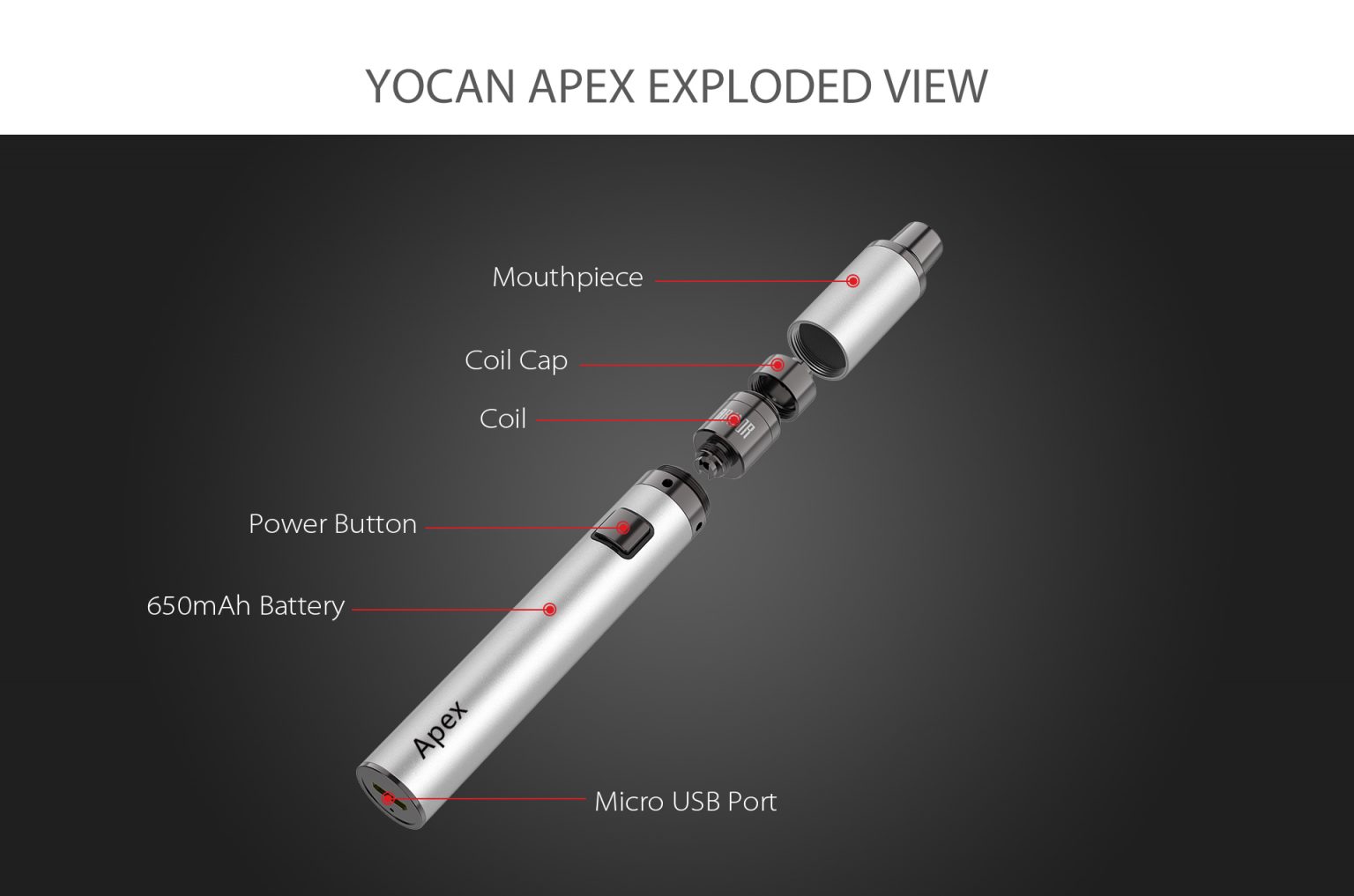 Yocan Apex Concentrate Vape Pen - Yocan® Official