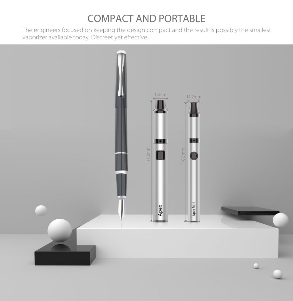 Yocan Apex Mini Vaporizer is a very slim concentrate vaporizer - Yocan®