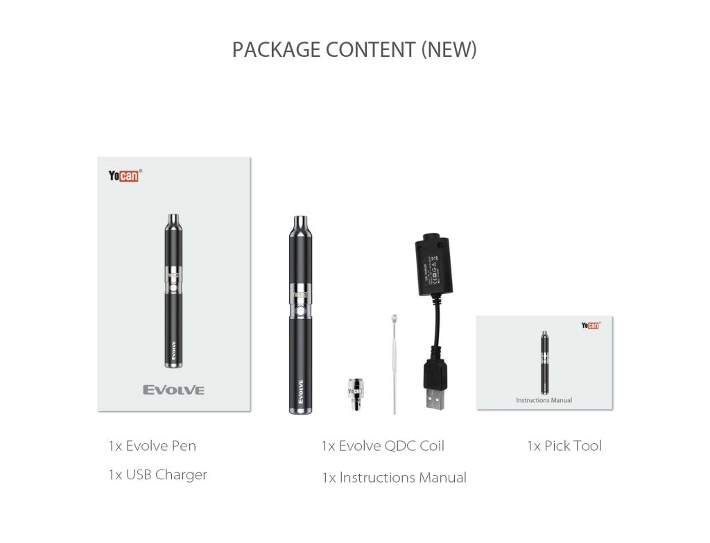 Yocan Evolve 2020 Verion Sleek & Stealthy Vaporizer Pen -Yocan® Official