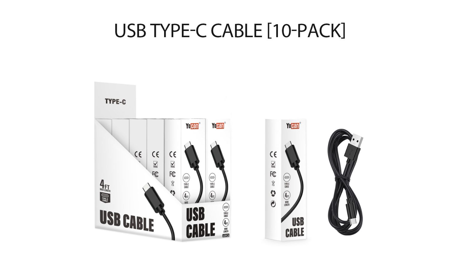 Yocan USB Type-c Cable 4FT Fast Charging - Yocan® Official