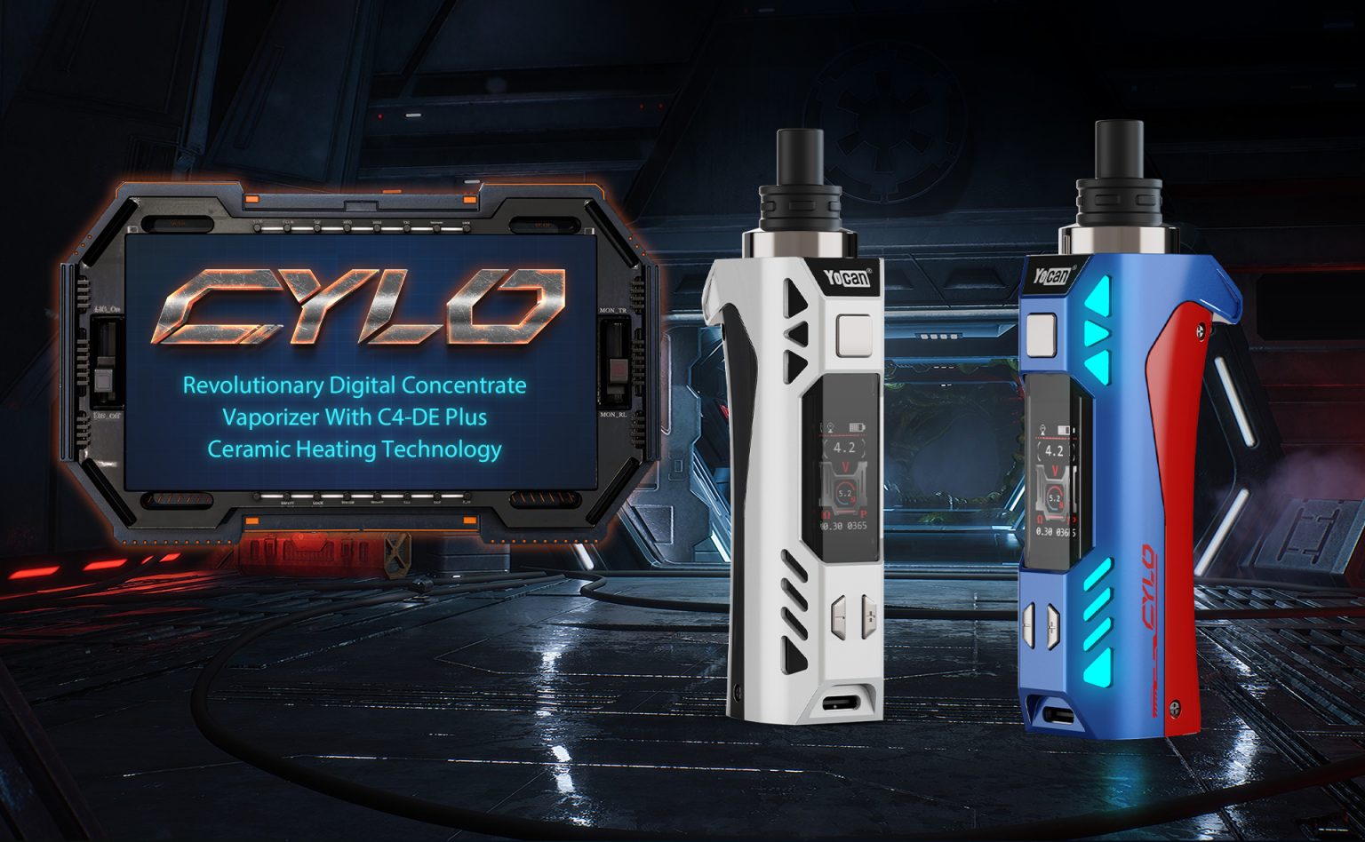 Yocan Cylo Portable Vape with Colorful OLED Display - Yocan®